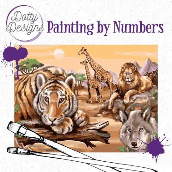Safari 2 Painting by Numbers by Dotty Designs | bol