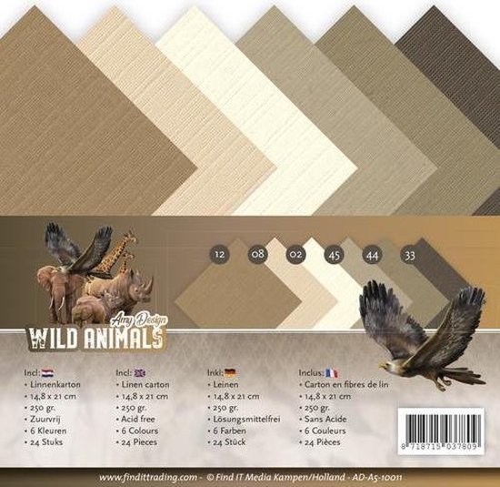 Linnenpakket - A5 - Amy Design - Wild Animals | bol.com