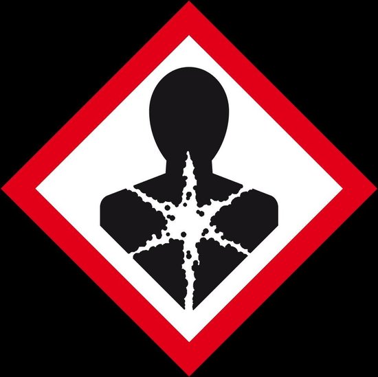 GHS08 gezondheidsgevaar bord - kunststof 150 x 150 mm | bol