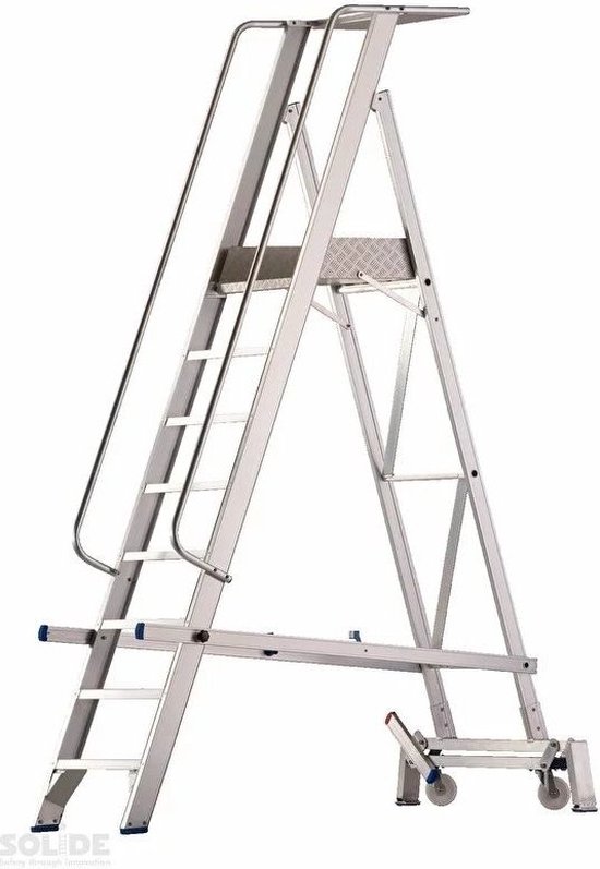 Solide plooibaar mobiel platform 8 treden | bol.com
