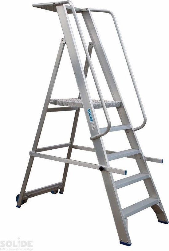 Solide plooibaar mobiel platform 5 treden | bol