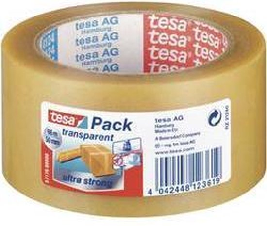 Tesa Tesapack Ultra Strong Verpakkingstape - 66M x 50MM - 1 Stuks ...