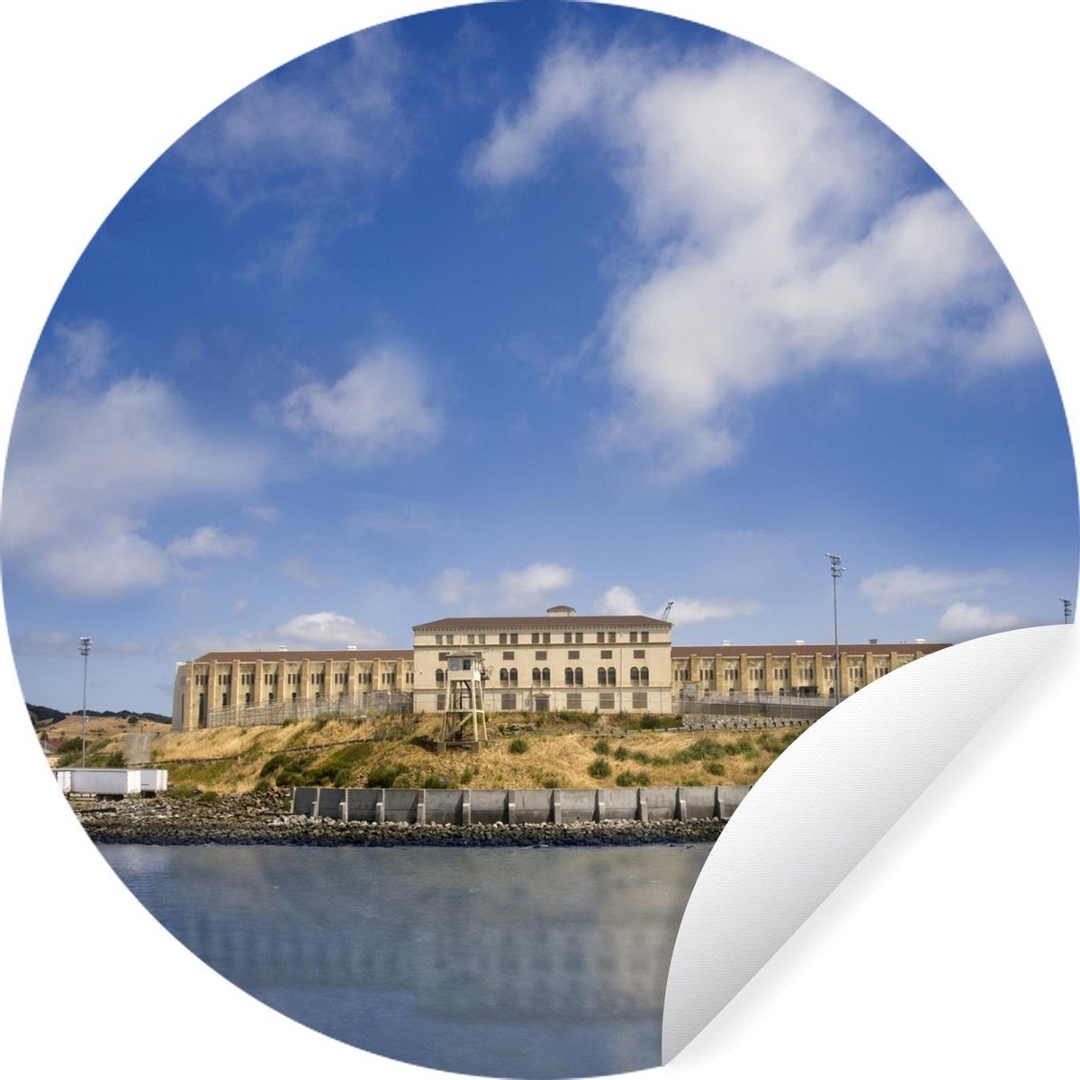 Prison de San Quentin en Californie Sticker mural cercle mural ⌀ 120 cm ...
