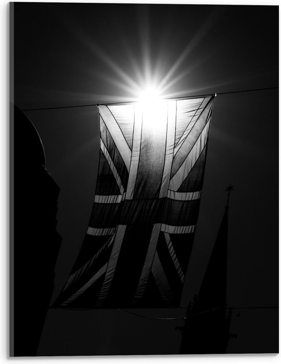 Acrylglas - Engelse Vlag in de Zon - 30x40cm Foto op Acrylglas ...