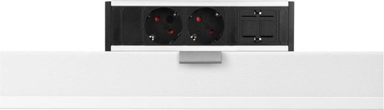 Filex Power Desk Up® - 2x 230V, 1x keystone - Zwart | bol.com