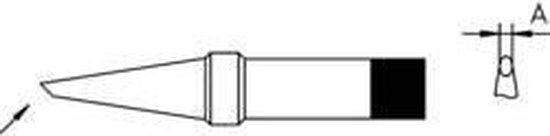 Weller 4PTCC81 Soldeerpunt Ronde vorm afgeschuind Grootte so | bol