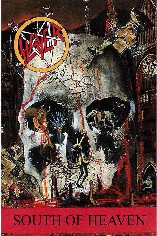 Slayer Textiel Poster Flag - South Of Heaven Multicolours | bol
