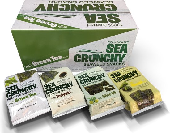 Sea Crunchy nori zeewier snacks mix doos 12 x 10 g | bol