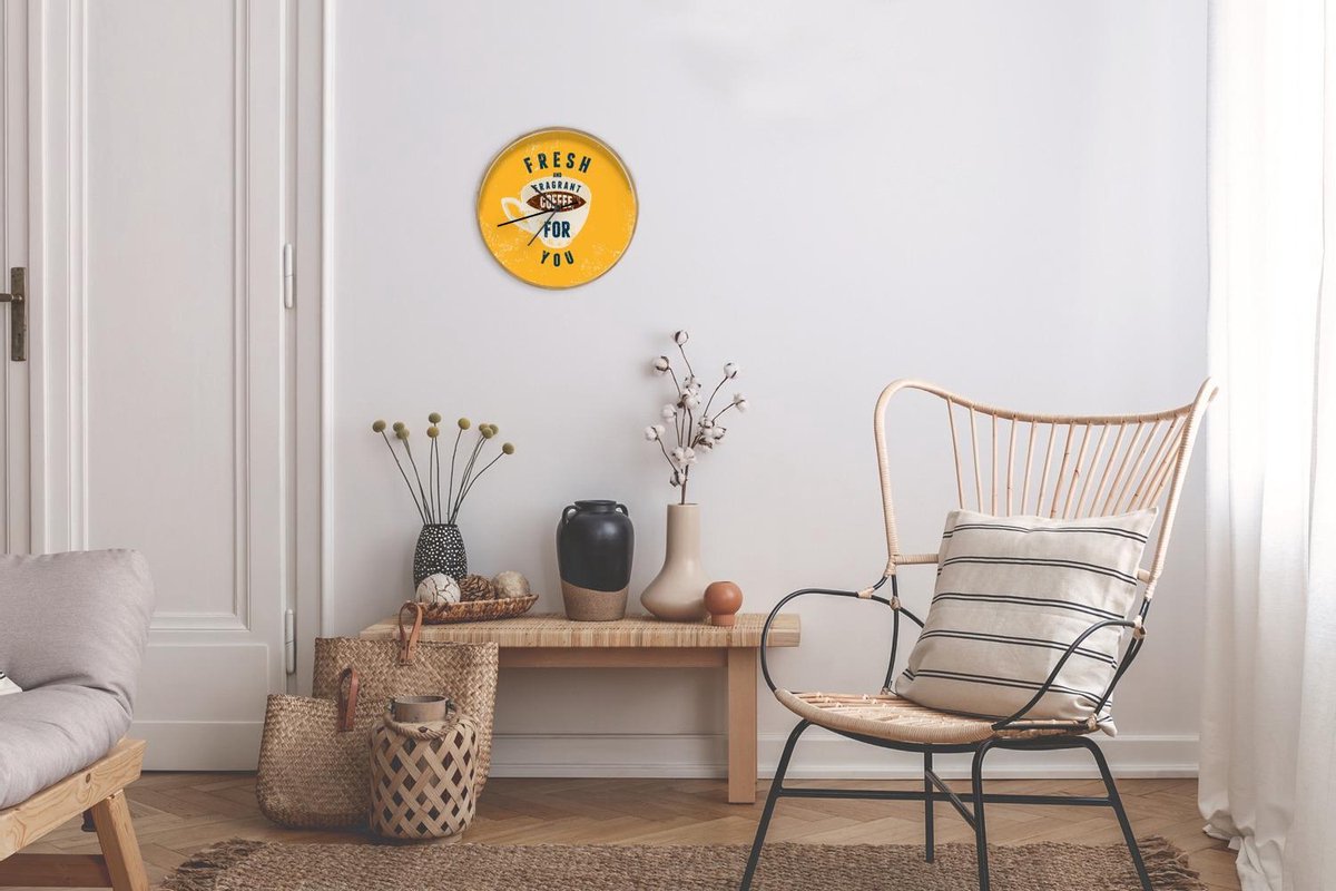 Klok Koffie Vintage Ø 30 cm - Vintage Fresh and fragrant coffee for you ...