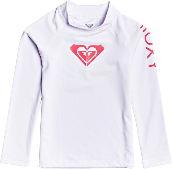 Roxy - UV Zwemshirt voor jonge meisjes - Longsleeve - Whole Hearted - Helder Wit -... | bol
