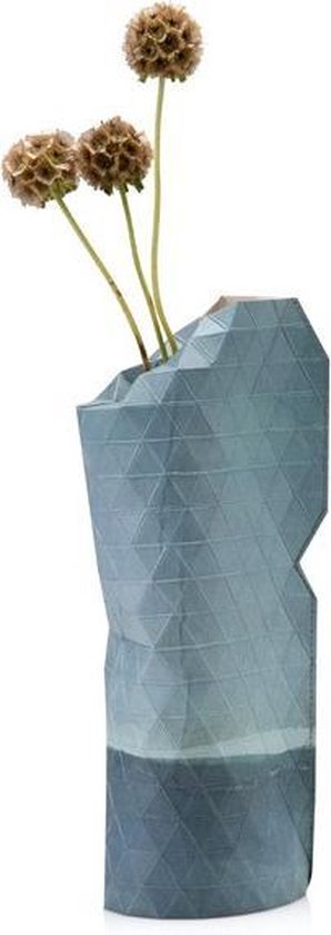 Tiny Miracles - Duurzame Design Vaas - Paper Vase Cover - Blue ...