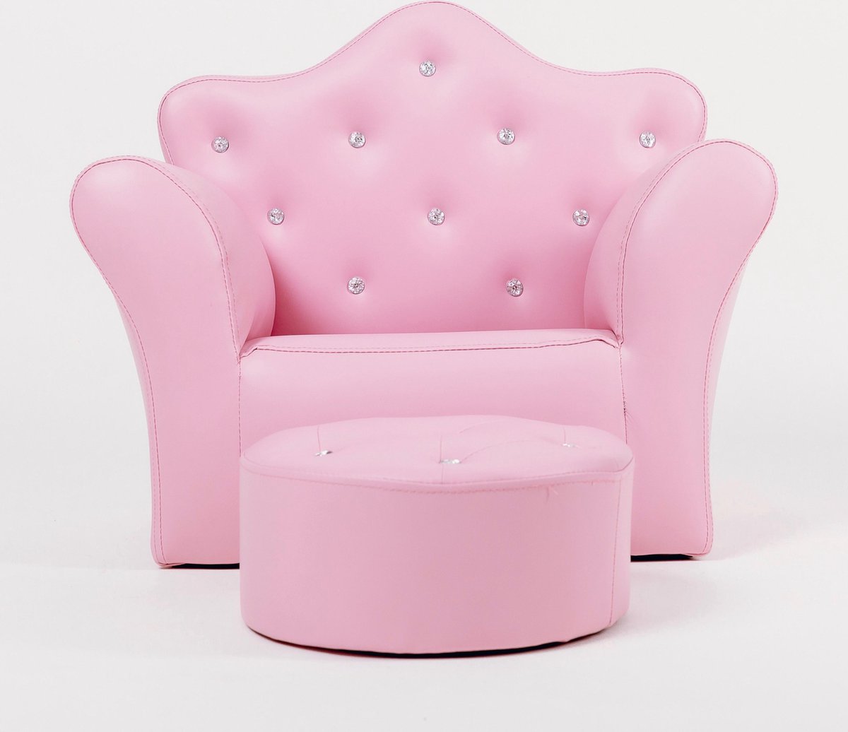 Kinder relax stoel met voetenbank - Kindersofa met poef - Kinder ...