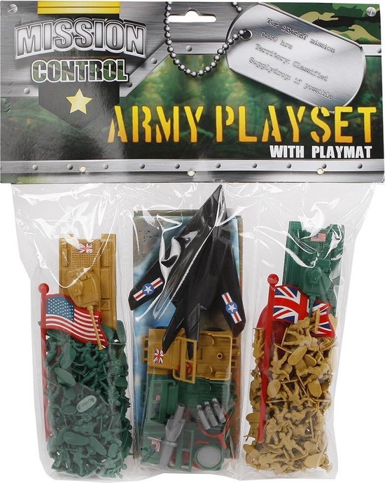 Mission Control Speelset Leger Met Voertuigen Groen/bruin | bol.com