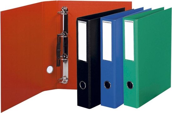 10x Ringmap PVC met 4 D-ringen van 40 mm op het achterplat- A4 maxi ...