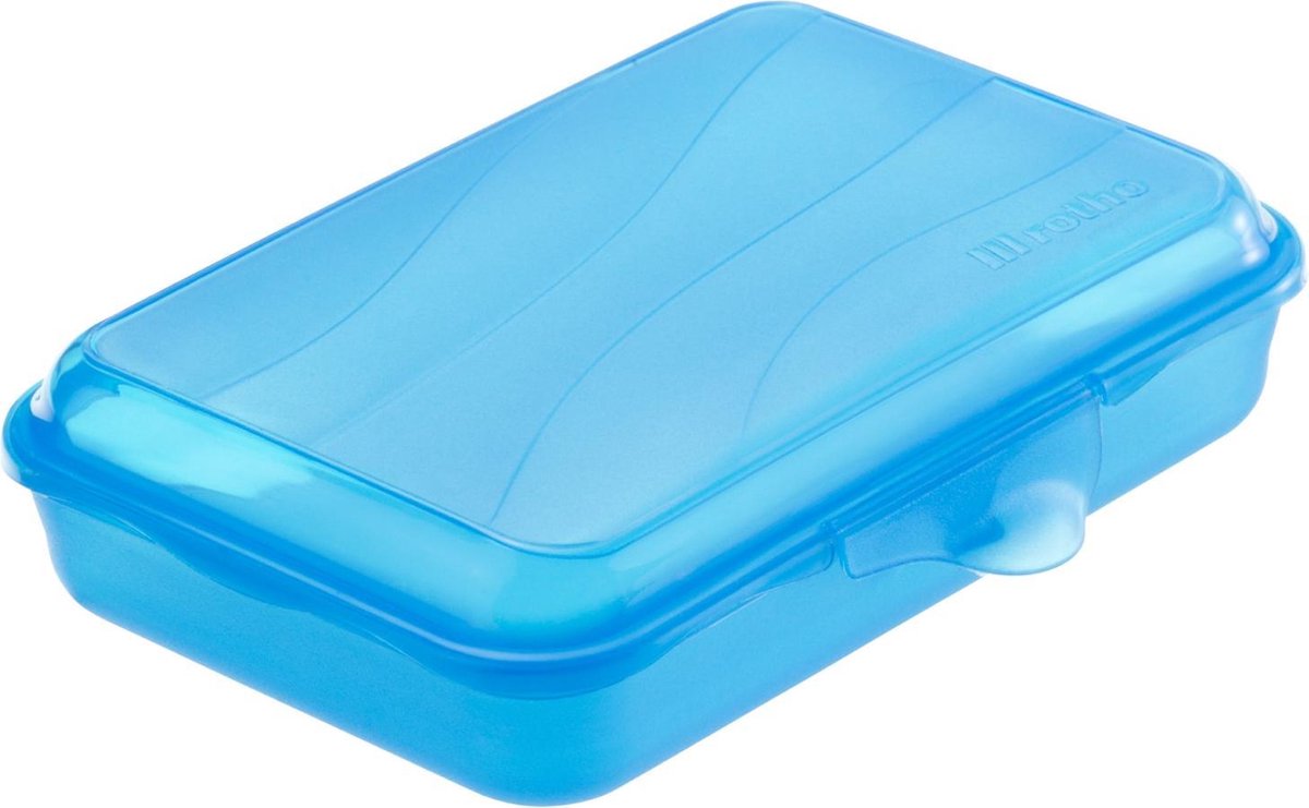 Rotho lunchbox FUN 0,45 l, plat (16 x 11 x 4 cm) transparant 450 ml ...