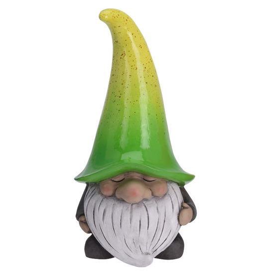 Set van 2 tuinkabouters gnooms met groene en rode muts 23 cm ...