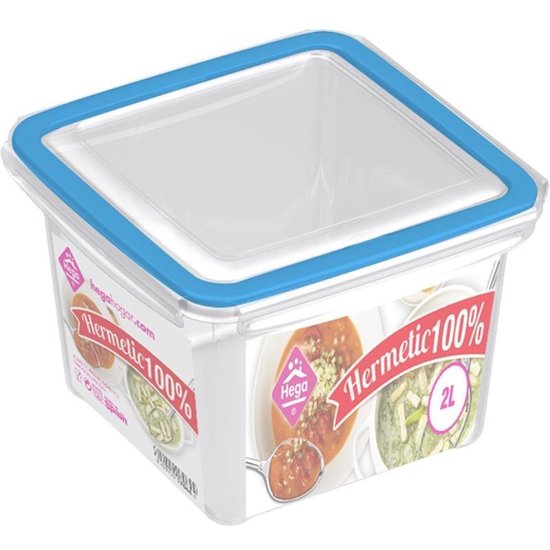 4x Récipients de stockage / aliments 0,25 et 2 litres transparent ...