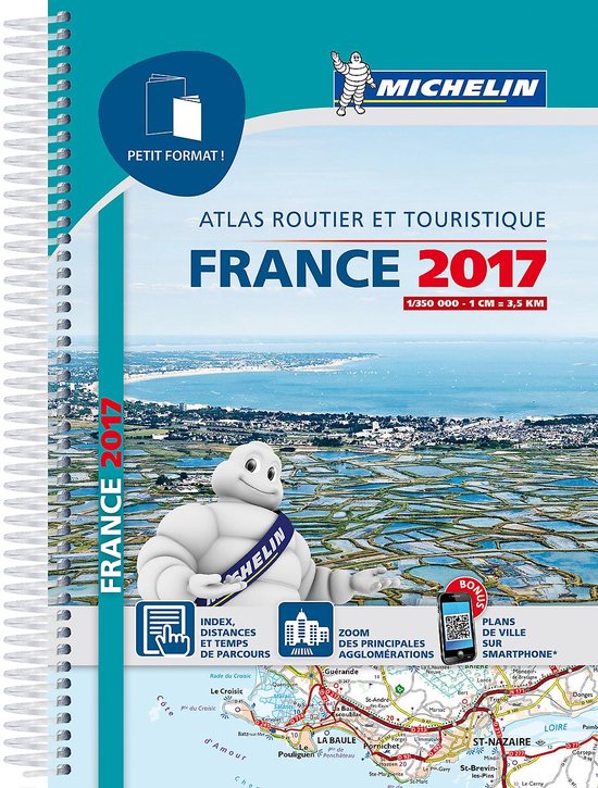 Atlas MIchelin (klein formaat) Frankrijk 2017 | 9782067219427 | Boeken ...