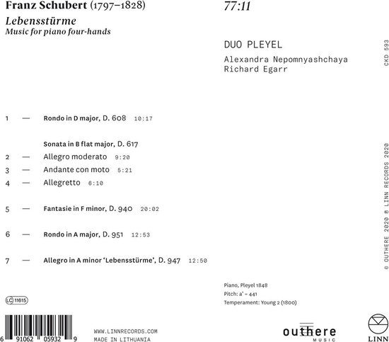 Richard Egarr & Alexandra Nepomnyashchaya (Duo Pleyel) - Schubert ...