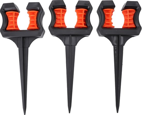 3 Pack Garden Hose Guides, Sturdy, Heavy Duty Metal Pole, Heavy Metal ...