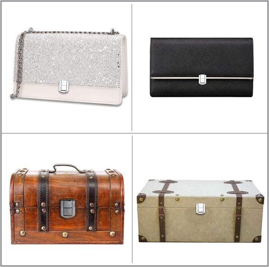 Premium Haspe-sluiting voor sieradendoos en houten kist - 10 stuks met 40 schroeven | bol