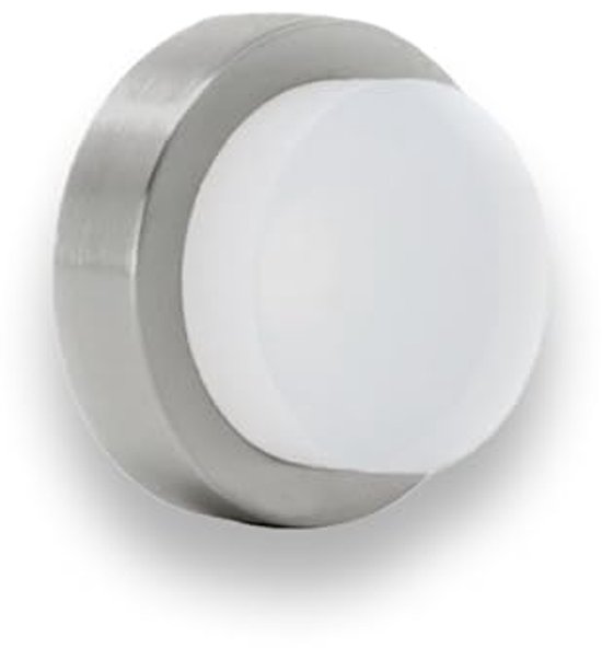 Zelfklevende deurstopper voor muur | Ø 24x24 mm | Wit siliconenrubber ...