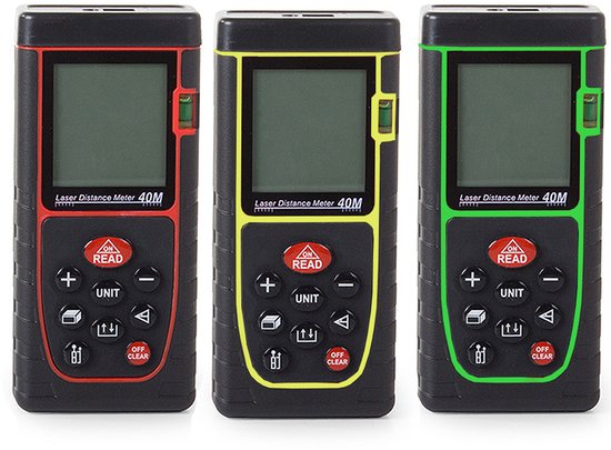 Laser Afstandsmeter Digitaal 40M – Nauwkeurige Laser Meter voor Binnen ...