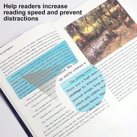 Premium Leeshulp - Set van 8 stuks met gekleurde overlay, bladwijzers, leestracking... | bol