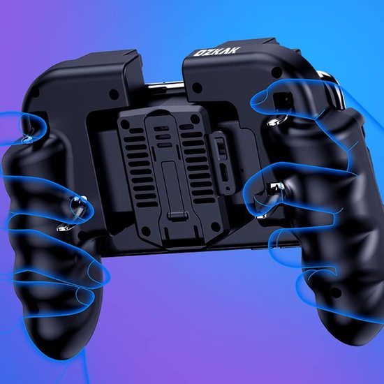 Telefoon controller met ventilator - Draagbare mobiele gamecontroller ...