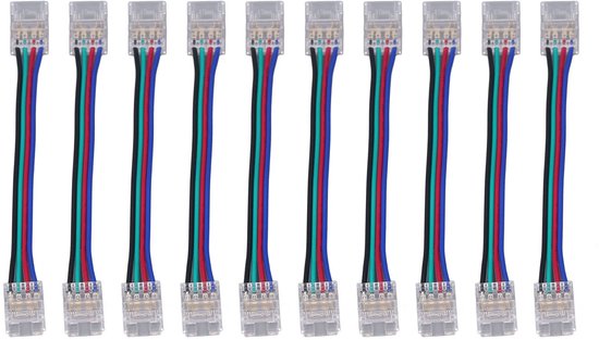 10pcs LED Strip Connector Kit - 10mm Non-Soldering - Voor COB LED ...
