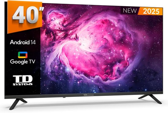 40 Inch Smart TV met Google Assistant en Android 14 - Full HD TV met ...