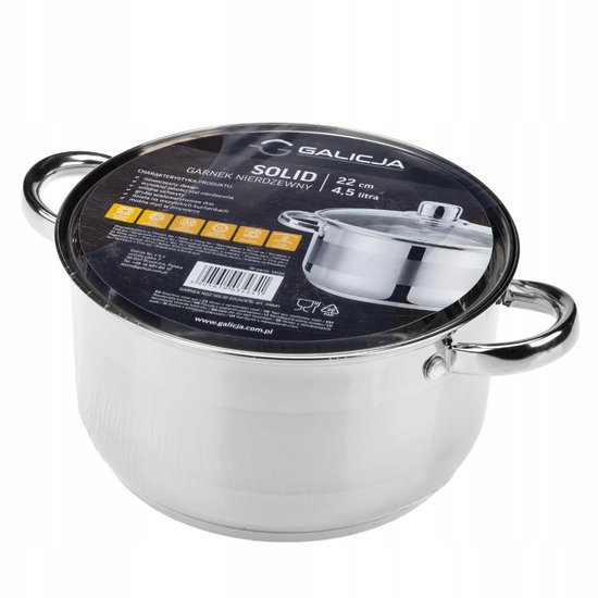 Galicja Traditionele Pan 4,5L - Roestvrij Staal | bol