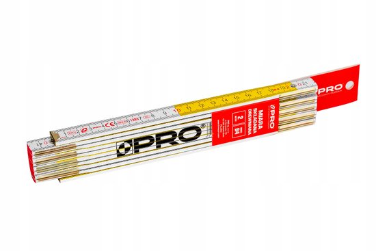 Houten vouwmeter 2 meter B4 PRO - Precisie meetinstrument | bol