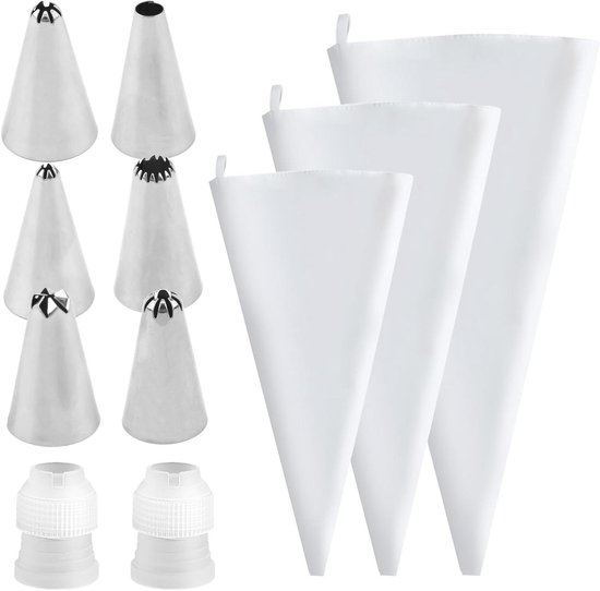 Allecto Plus - Premium katoenen spuitzak met 6 roestvrijstalen ...