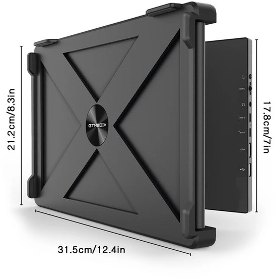 Hennova Portable monitor - Beeldscherm - Laptop scherm uitbreider ...