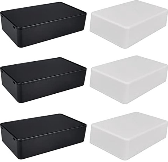 6 Pieces Electronic Enclosure Plastic, Junction Box ABS Project Box ...