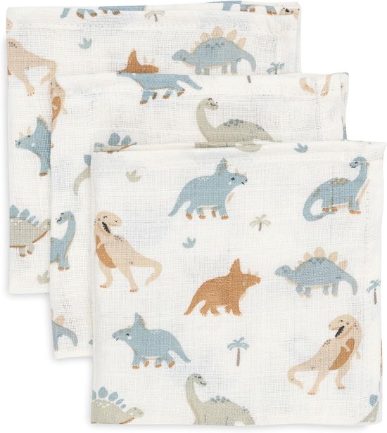 Spuugdoekjes set van 3, mousseline, 31 x 31 cm, multifunctioneel en ...