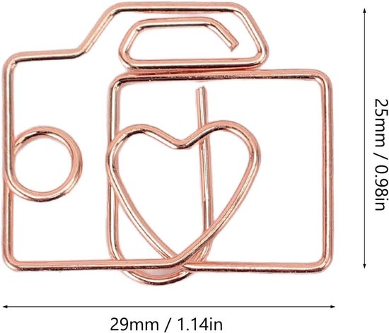 Allecto plus - Paperclips, 80 stuks, cameravorm, multifunctioneel ...