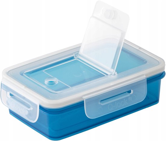 BranQ Q-lock voedselcontainer 575 ml blauw - BPA-vrij | bol
