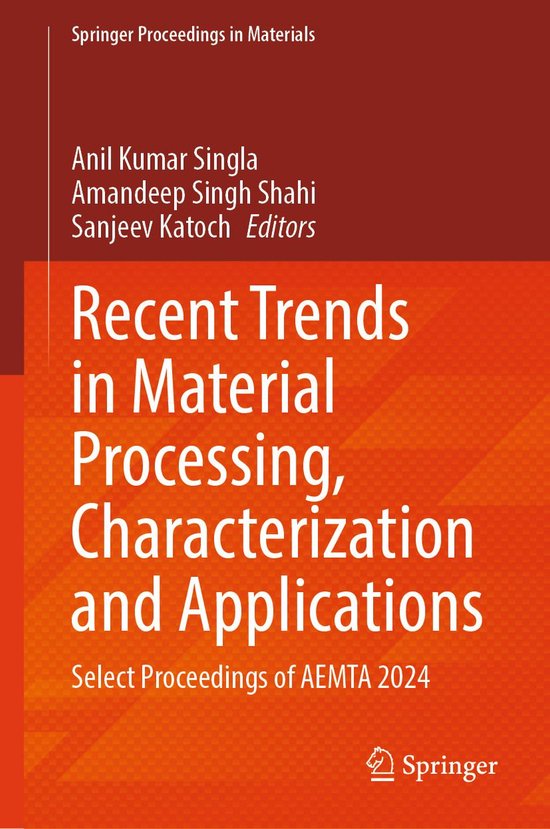 Mechanical Engineering (R0) - Recent Trends in Material Processing, Characterization... | bol