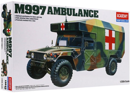 Academy Modelbouwpakket Auto - 13243 HMMWV-Hummer-Humvee M997 Maxi ...
