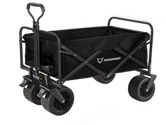 FOXSPORT Bolderkar - Opvouwbaar - 100KG Draagkracht - Bolderwagen met ...