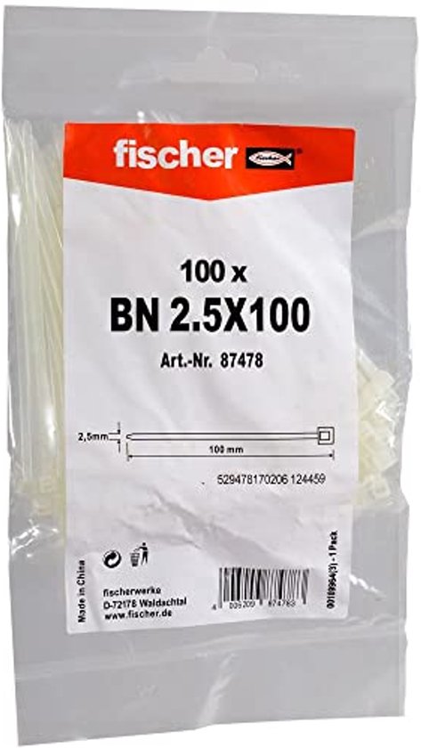Transparante Kabelbinders 2,5 x 100 - Hoge Kwaliteit - 100 Stuks | bol