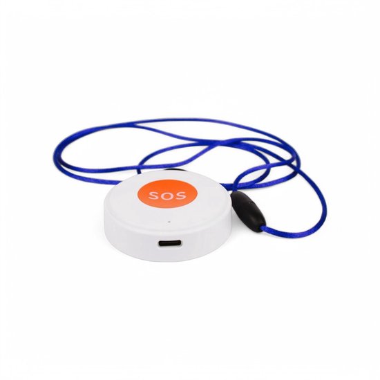 Aupero Alarmknop Wifi Rond - noodknop voor senioren - alarmknop voor ...