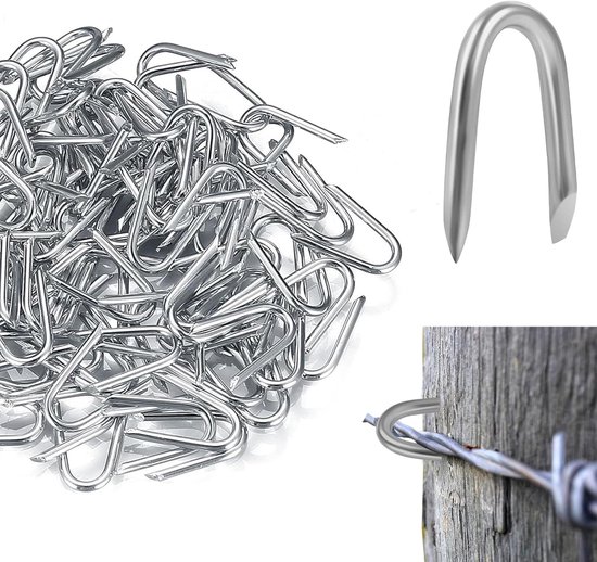 Pack van 100 U Cramps - Wreath Cramps - Fencing Staples - U-Nails - U ...