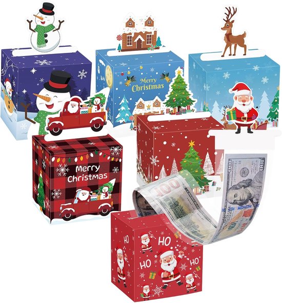 Spaarpot voor contant geld - cadeau - 6 stuks - verrassing ...