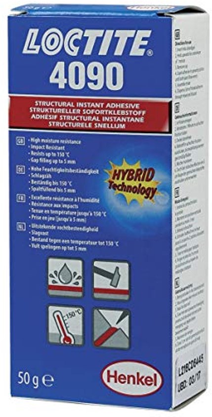 Hybride lijm 2 componenten 50 g voor structurele verlijming | bol