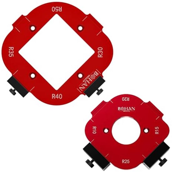 Router Jig Radius Sjabloon Set voor Houtbewerking - Freessjablonen 4-in ...