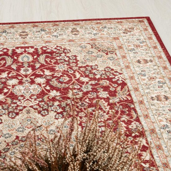 Mazovia Tapijt Rood Klassiek Symmetrisch patroon - Woonkamer ...