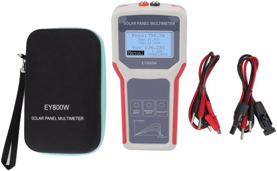 Solar Power Meter Multifunction LCD MPPT Solar Panel Multimeter for ...